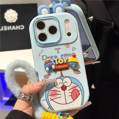 IPhone17promax可爱蓝胖子手机壳