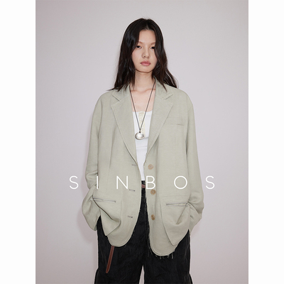 sinbos摩登回响 休闲西装外套女宽松慵懒风高级感西服2025秋新款