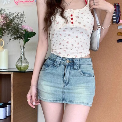 新款防走光辣妹显瘦包臀超短裙女