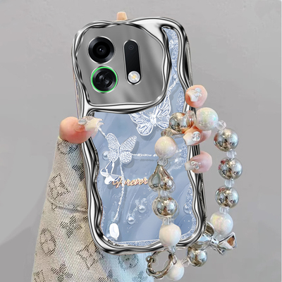 爱心蝴蝶适用OPPOK13TurboPro手机壳k12/11x新款K13s高级感k10活力版k9pro全包防摔k7软壳oppor15梦境oppor17