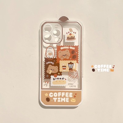 三星s22手机壳ins咖啡小熊