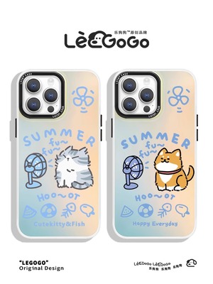 三星note20手机壳夏季吹风猫狗