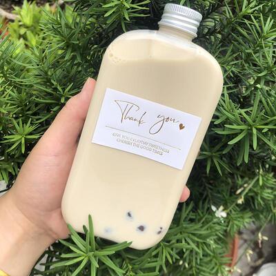 Thank you烫金标签甜品杯芋圆烧仙草杯装饰贴纸奶茶瓶不干胶贴纸