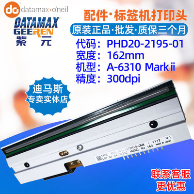 Datamax迪马斯A6310打印头KJT16312TAF10DMX PHD20219501头