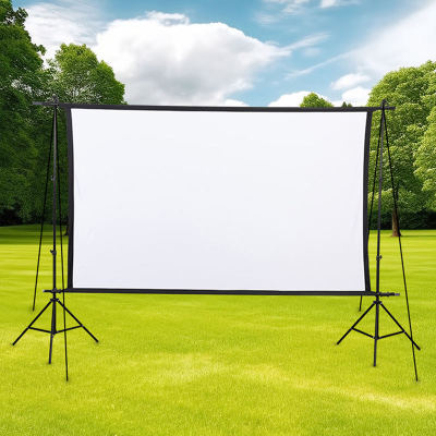 折叠投影仪幕布支架落地ProjectorScreen便携投影幕布户外贸跨境