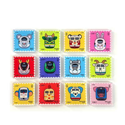 12306铁路文创十二生肖火车头亚克力冰箱贴伴手礼生日礼物装饰品