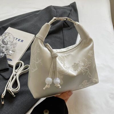 Casual Embroidered Chinese Style Handbag Purses Canvas Hanfu