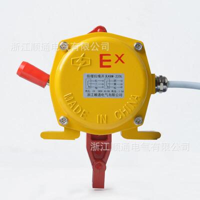 VZU防爆双向拉开关HFK动LT2--IIS双微动两开两闭手拉线开关B绳KLT