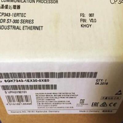 【工控自动化】6GK7343-1EX30-0XE0议价
