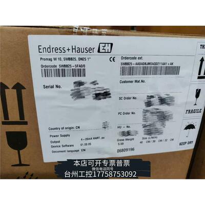 华泰E+H，电磁流量计，5W