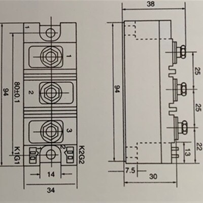 MFC160A1600V功率二极管 可控硅 晶闸管模块