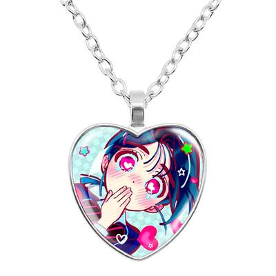 新款科幻音乐动画 Alien Stage 异形舞台时光宝石桃心项链爱心小
