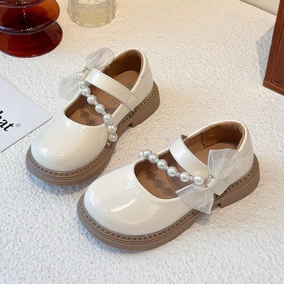 ABC Fans女童公主小皮鞋时尚单鞋2025春秋新款女孩洋气玛丽珍鞋子