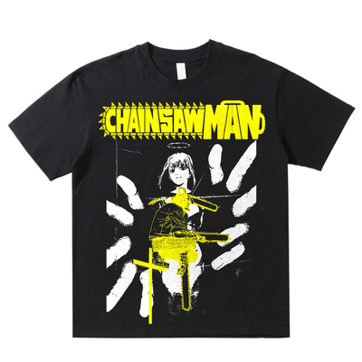 Made in Heaven 电锯人ChainsawMan玛奇玛&电次通勤日常纯棉短袖