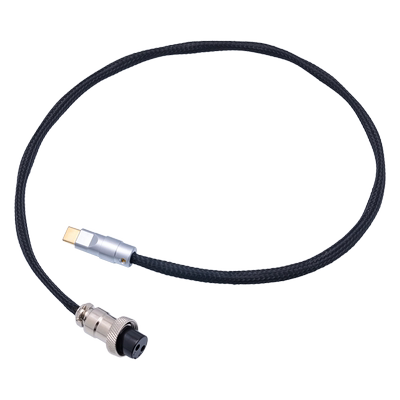 镀银GX16-2转Type-C电源线稳压5V