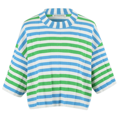 IIIVIVINIKO2023夏新品松身针织套头T恤女M320123606E