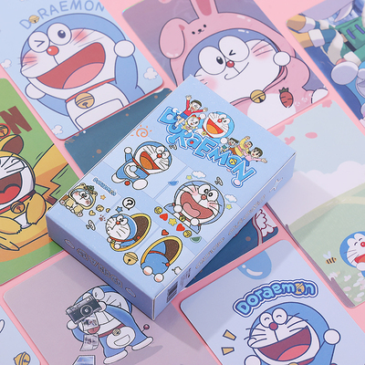 哆啦A梦小卡野比大雄刚田武源静香周边卡通自印卡盒装镭射lomo卡