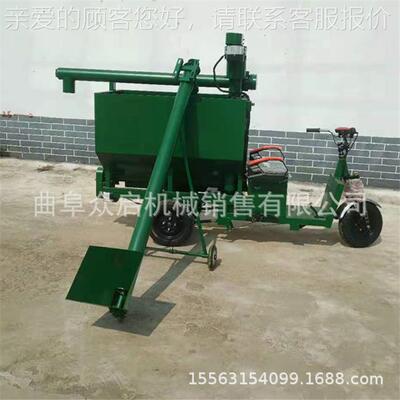 黑水虻大型电动投料车 养猪场转螺膜旋喂JNQ机 加长料杆地撒旋粪