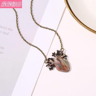 Simple Retro Tree Root Elk Necklace Girls Clavicle Chain颈炼