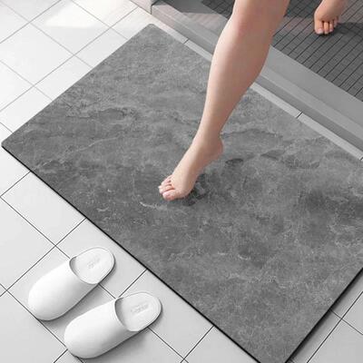 Non-slip Bath Mat Super Absorbent Bathroom Diatomite Mat Bat