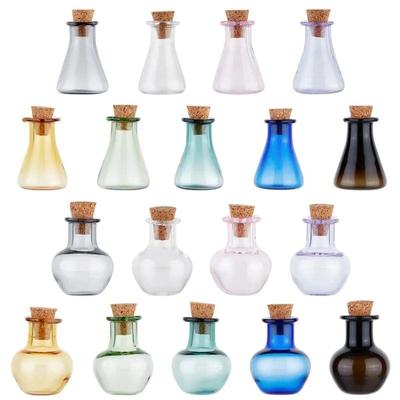 7/9pcs Colored Tiny Spell Jars 2 Sets Mini Glass Bottles