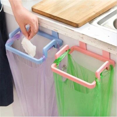 Trash Rack Storage Garbage Bag Holder Cupboard Door Back Kit