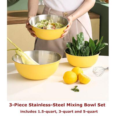 Stainless-Steel Mixing Bowl Set