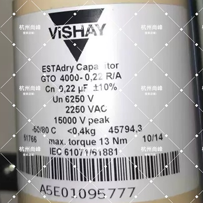 VISHAY GTO 4000-0.22 R/A 0.22μF 6250V电容器 威世