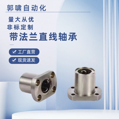 直线法兰轴承椭圆单衬型SLHFC/SLHFCS10 12 16 20 25 30不锈钢304