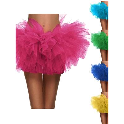 Colorful mesh puffy skirt half skirt 彩色网纱蓬蓬裙半身裙