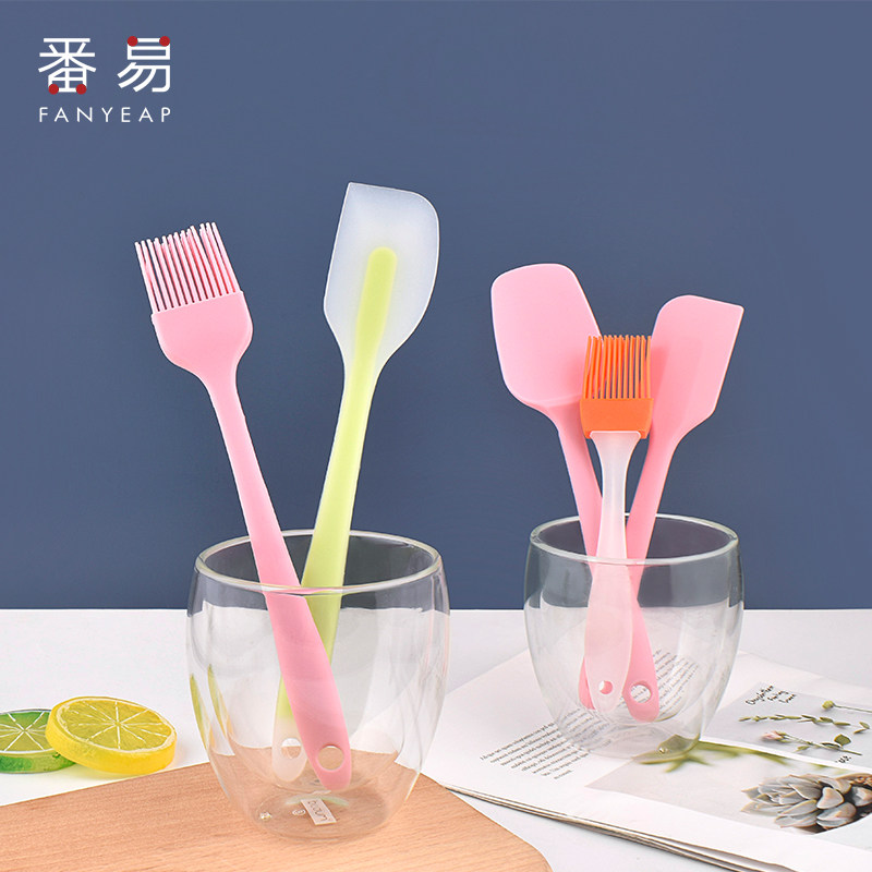 抹刀B1vn001-硅胶油刷耐高温烙饼烧烤刷厨房家用蛋糕烘焙搅拌刮