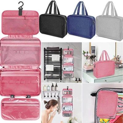 Large Hanging Hook Toiletry Bag Waterproof Folding Handbag T