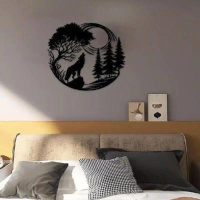 Wolf Metal Wall Decor Wildlife Wall Decor Unique Wildlife