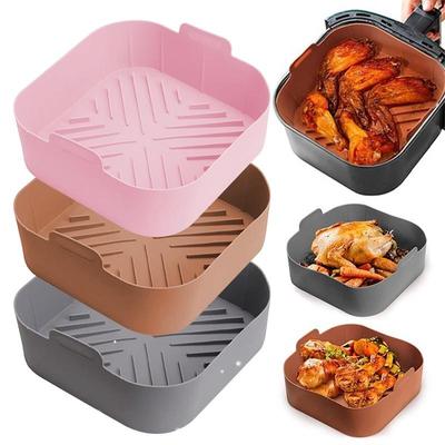 Airfryer Silicone Basket Square Silicone Tray for Airfryer E