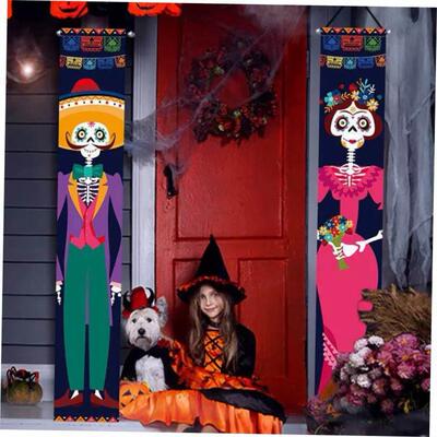 Halloween Decoration Props Mexican Day of the Dead flag Hang