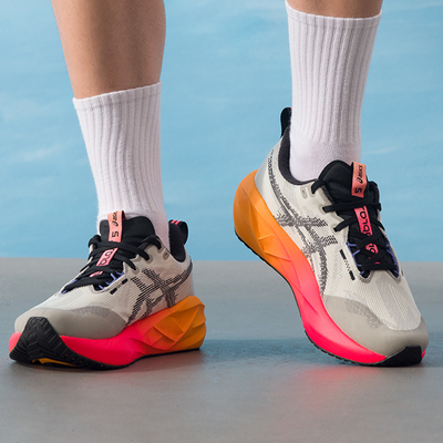 亚瑟士男鞋NOVABLAST 5 CP厚底运动鞋缓震透气健身跑步鞋1011C175