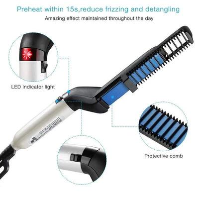 Hair Styling Appliances Quick Beard Straightener Brush Elect