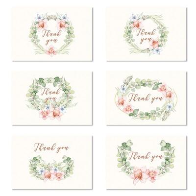 thank you card pack空白小清新感谢卡 small thankyou cards卡片