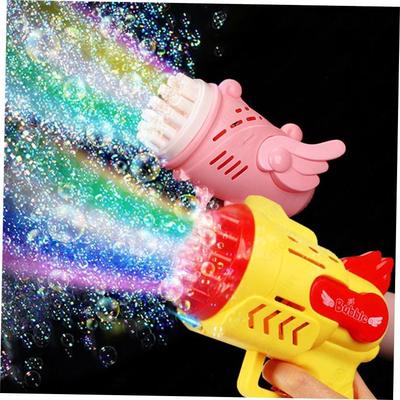 Bubble Gun Kids Toys Electric Automatic Soap Rocket Bubbles