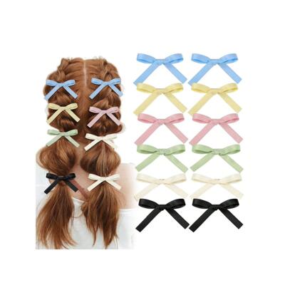12 little bow ribbon hair accessories cute hair clips Alliga