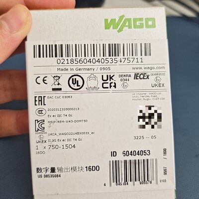 议价WAGO数字量输入模块750-1504750-1501750-1502