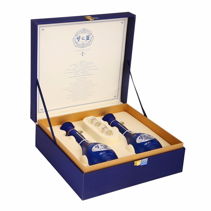 2023年52度洋河蓝色经典梦之蓝M6 500ml*2礼盒装 - 拍卖