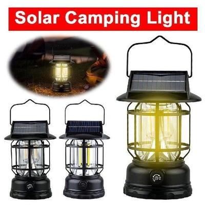 Solar Powered Outdoor Camping Lantern with Knob Portable