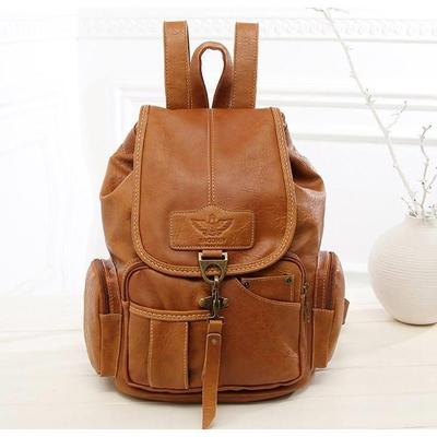 Women Backpack High Quality Leather School Girl Shoulder Bag