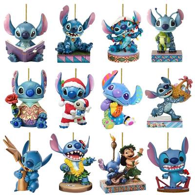 Christmas Pendant Disney Stitch Cartoon Pattern Acrylic Xmas