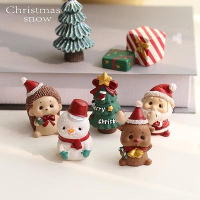 Snowman and Reindeer Ornament, Christmas Tabletop Decor圣诞