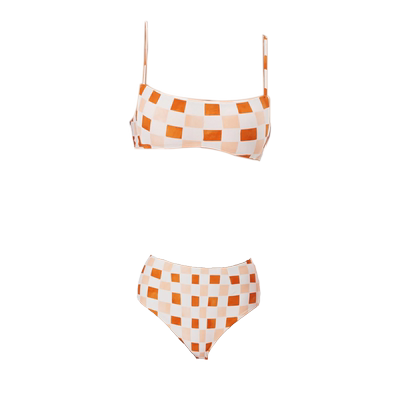 RIPCURL冲浪格纹比基尼