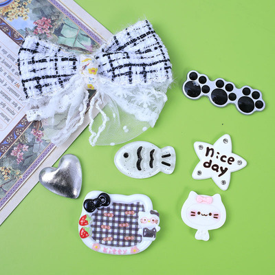 卡通领结KT盘子小狗星星可爱鞋扣洞洞鞋鞋花鞋扣装饰可拆卸DIY