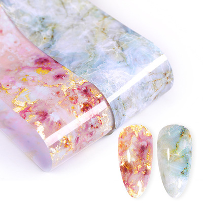 极速Nail Art Accessories Marble Halo PattLern Starry Sky Pap