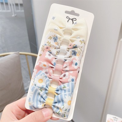 极速8PCS/lot 2021 New Grosgrain Ribbon Hair Bows ClipsZ  Pri